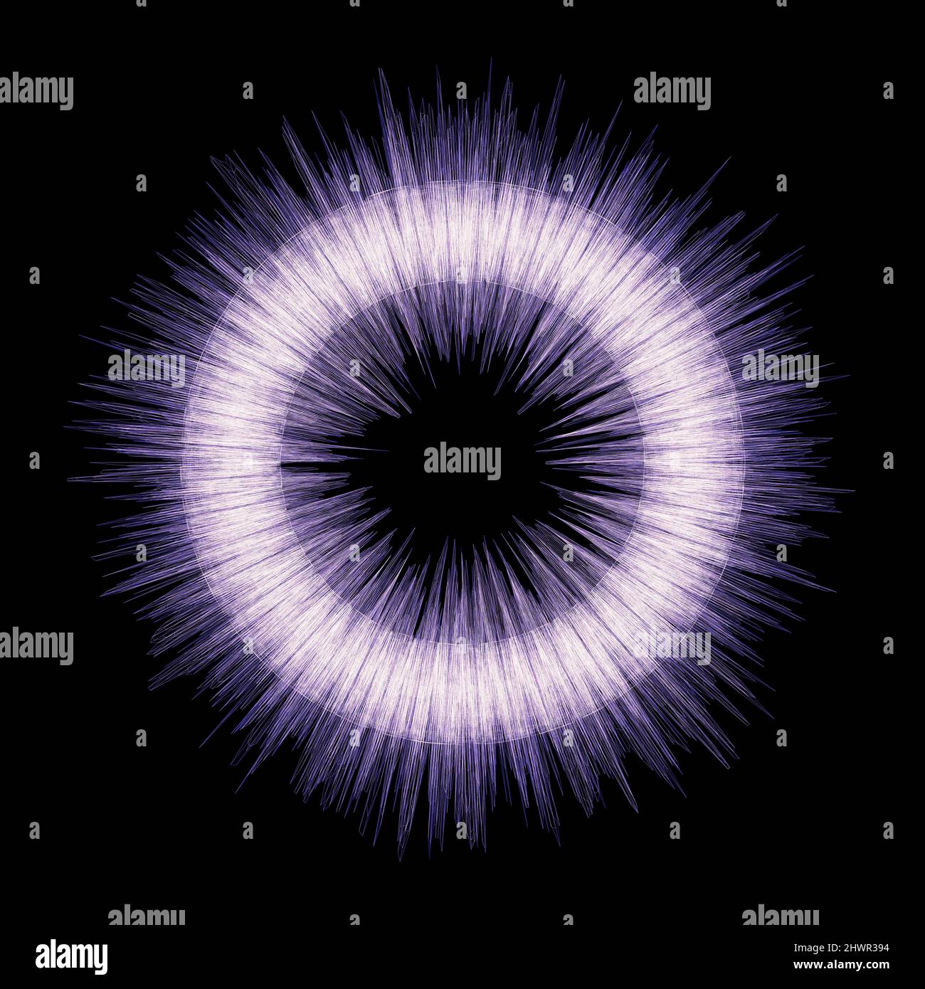 Three dimensional wireframe render of purple glowing circle Stock Photo ...