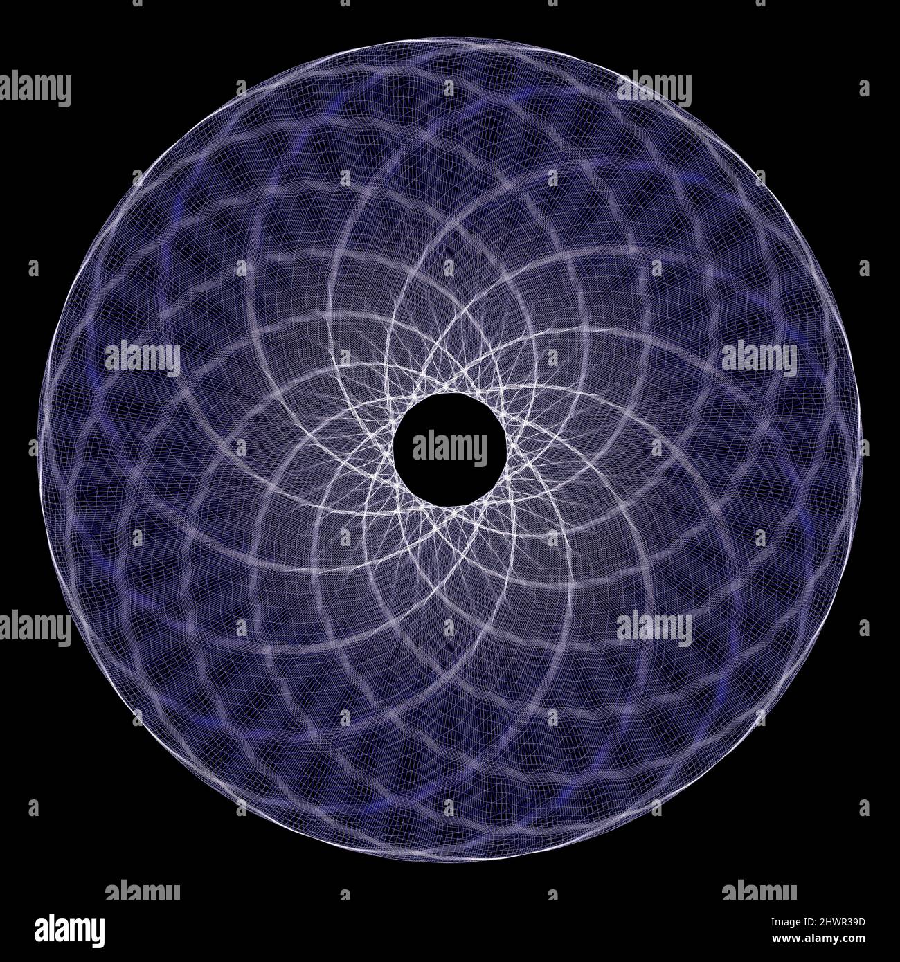 Three dimensional wireframe render of purple sphere Stock Photo - Alamy