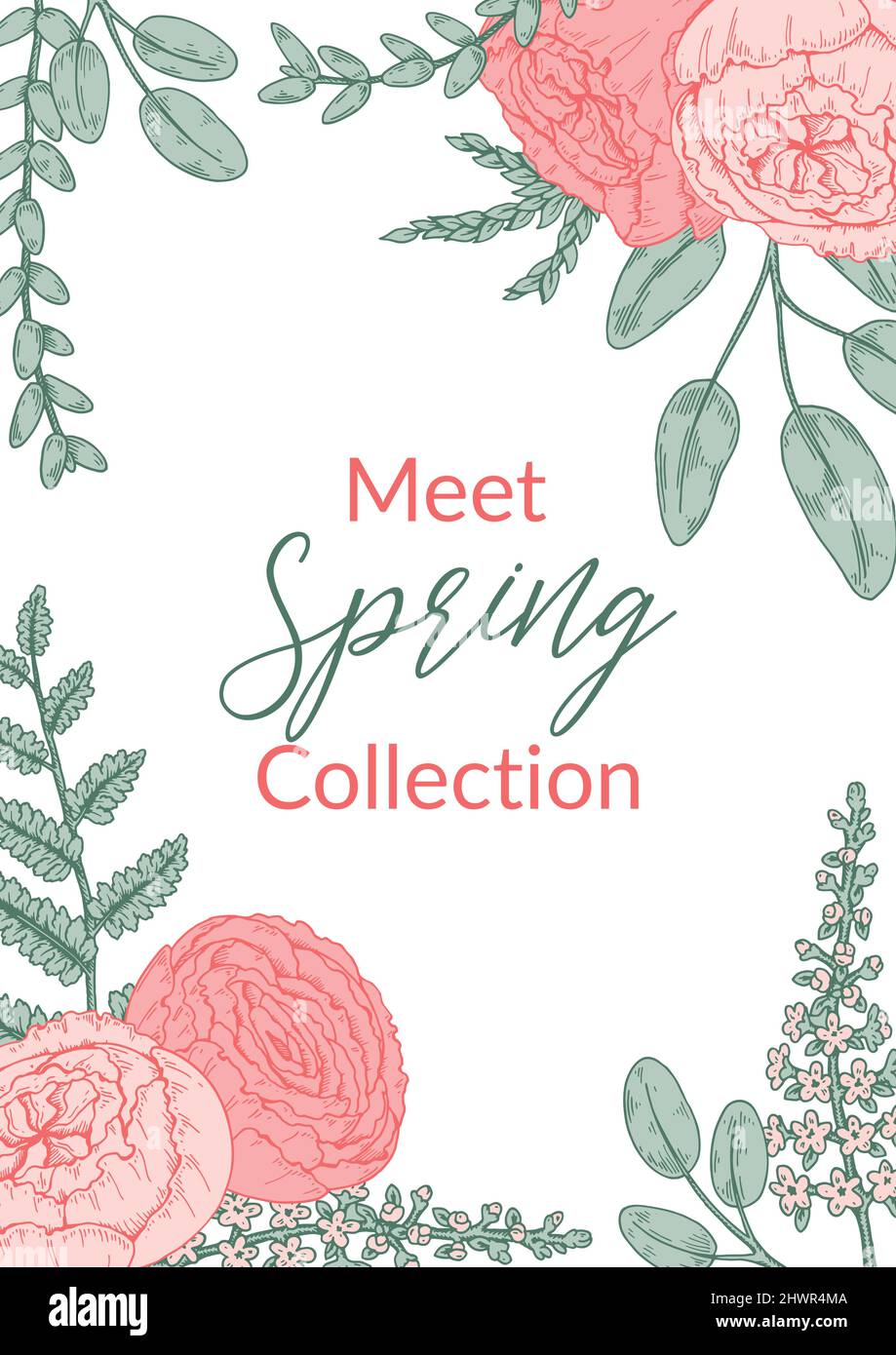 Vertical fern plant Stock Vector Images - Alamy