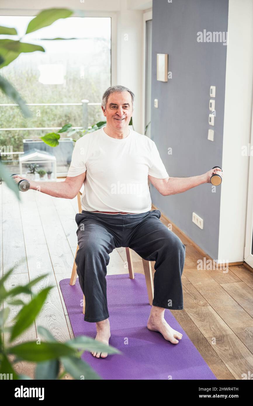 Exercise chair home man hi-res stock photography and images - Alamy