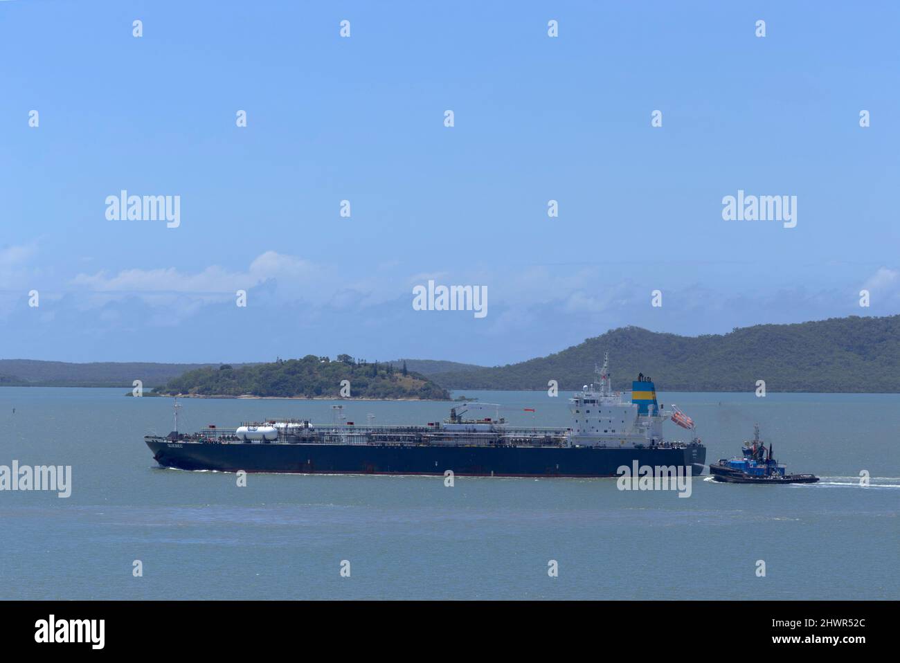 LNG Tanker arriving to load from Curtis Island Gladstone Queensland ...