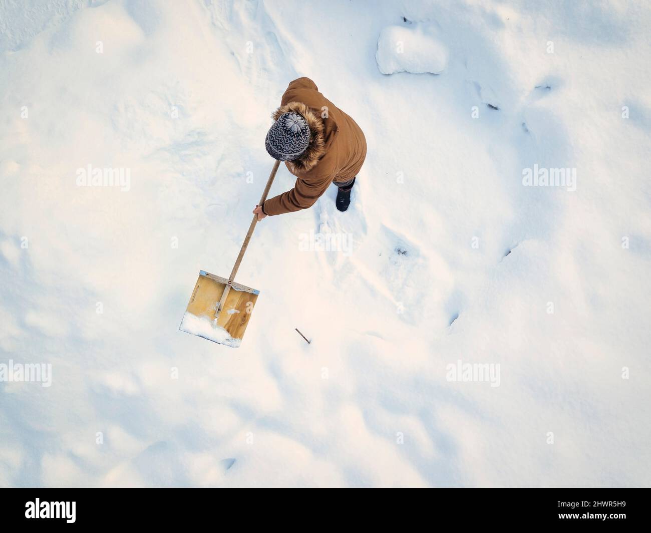 Cleaning of snow hi-res stock photography and images - Alamy