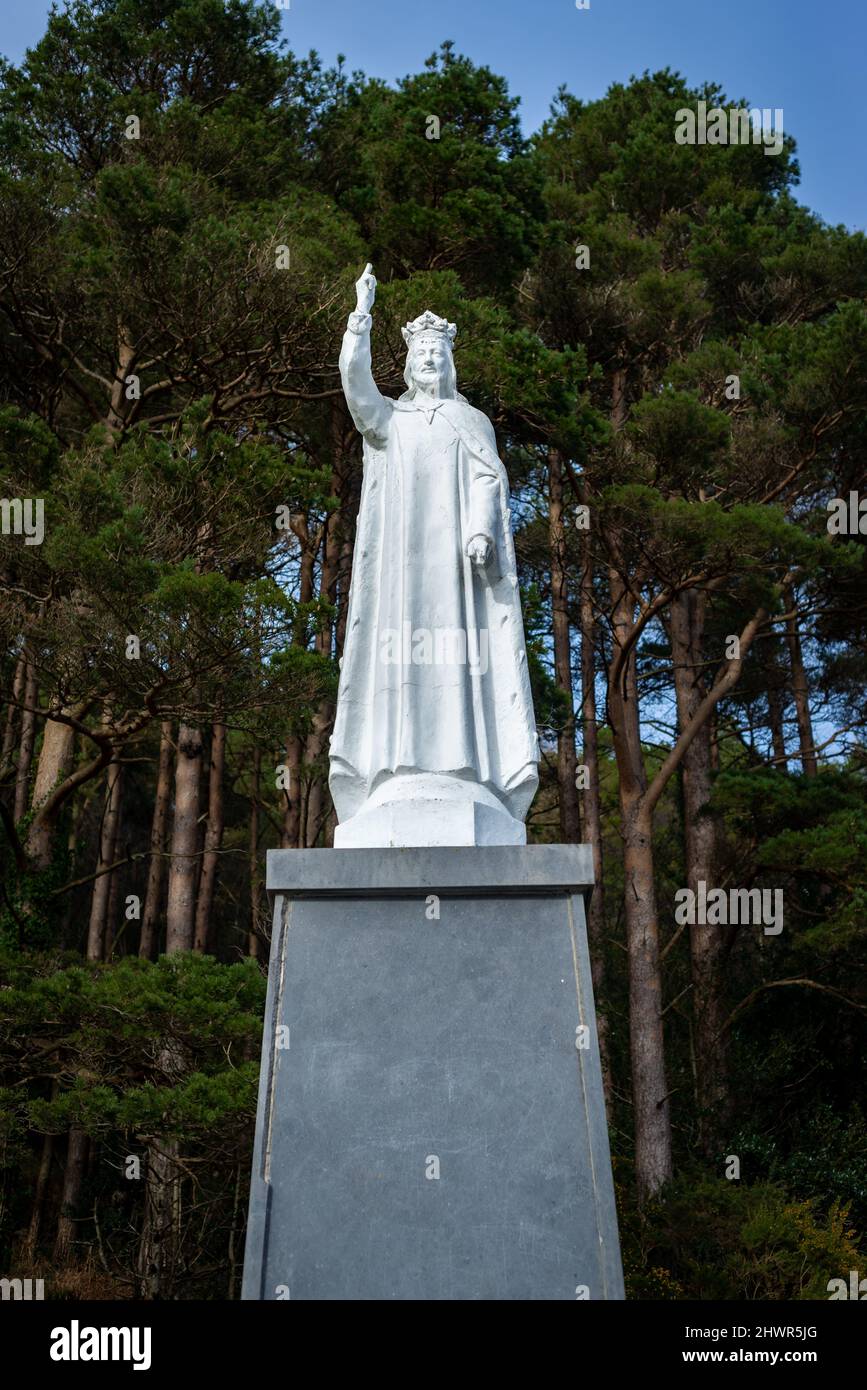Iconic Christ the King religious statue at Glen of Aherlow, County ...