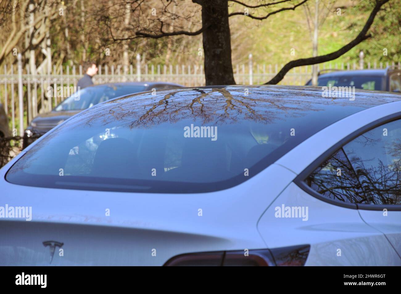 Copenhagen/Denmark./07 March 2022/.Electric cars charge at Clever ...