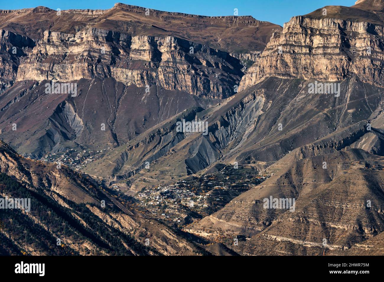 Scenic view of Caucasus mountains, Dagestan, Russia Stock Photo - Alamy