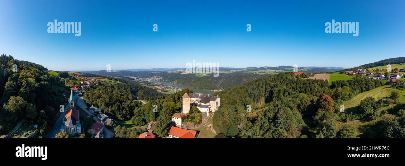 Drone panorama burg vichtenstein surrounding landscape hi-res stock ...