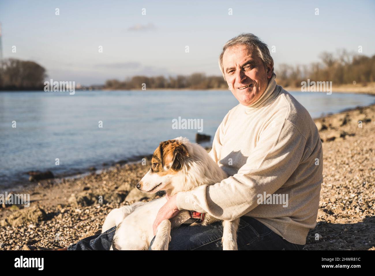 Portrait happy dog man hi-res stock photography and images - Alamy