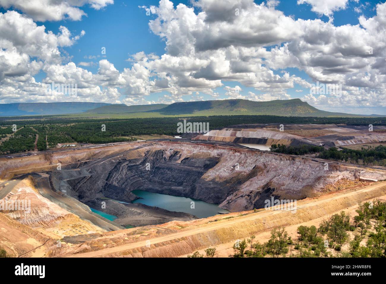 Aerial of Bluff Coal Mine near Central Queensland Australia Stock Photo ...