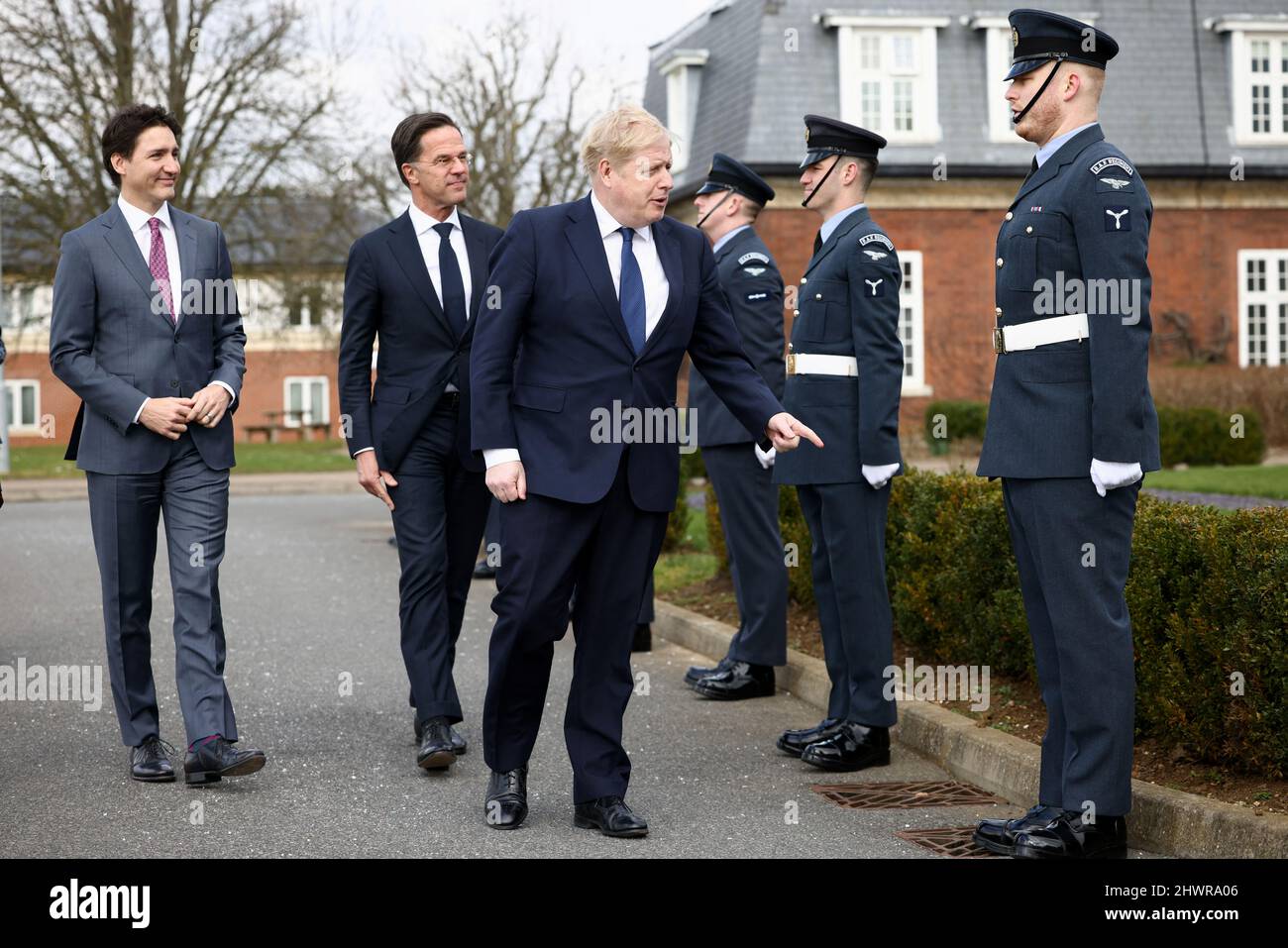 (left to right) Canadian Prime Minister Justin Trudeau, Dutch Prime ...