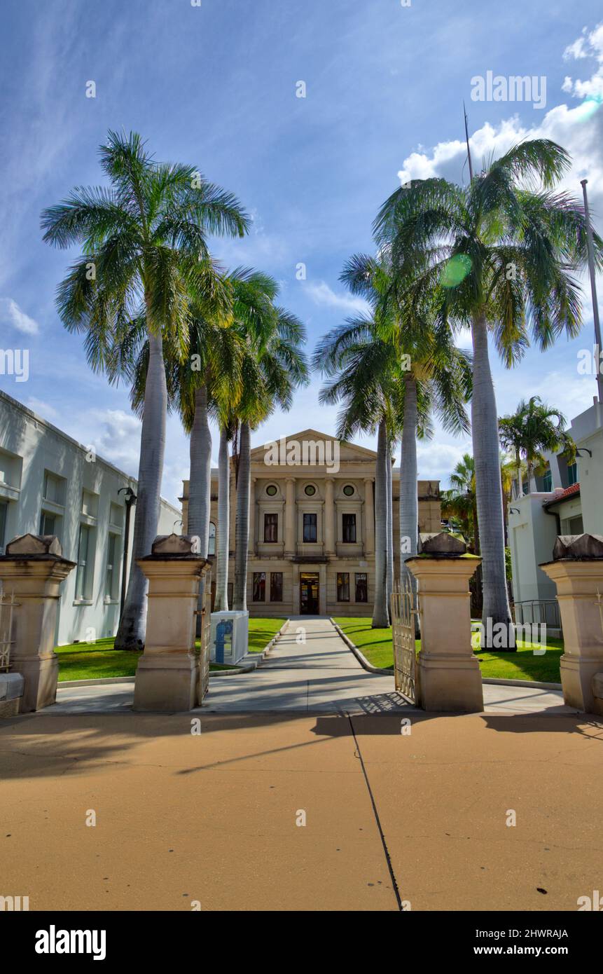 Palm trees leading to former Supreme Court building (1895) now a ...