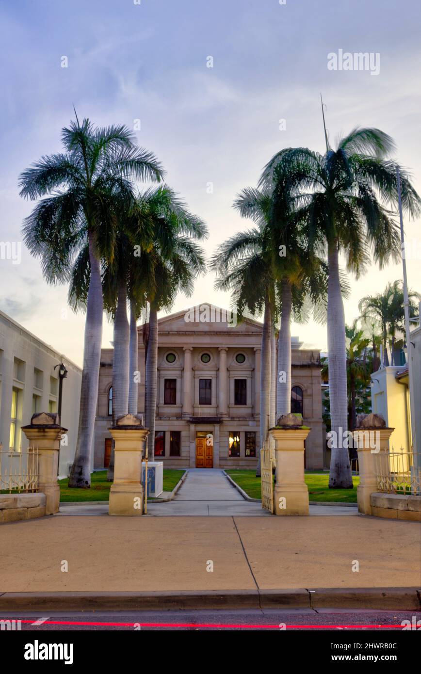 Palm trees leading to former Supreme Court building (1895) now a ...