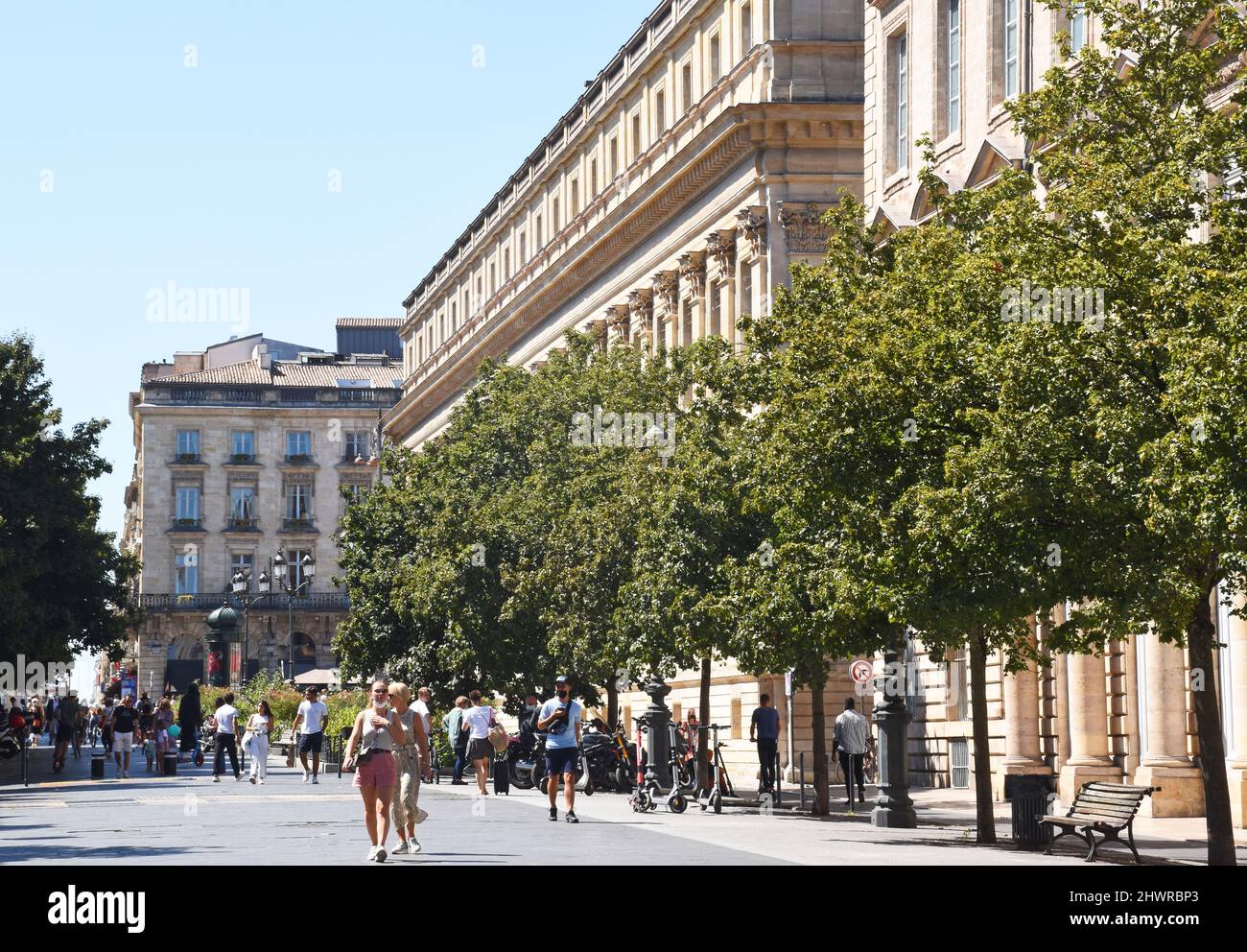 Bordeaux, France, S elevation of the magnificent Grand Theatre, opera ...