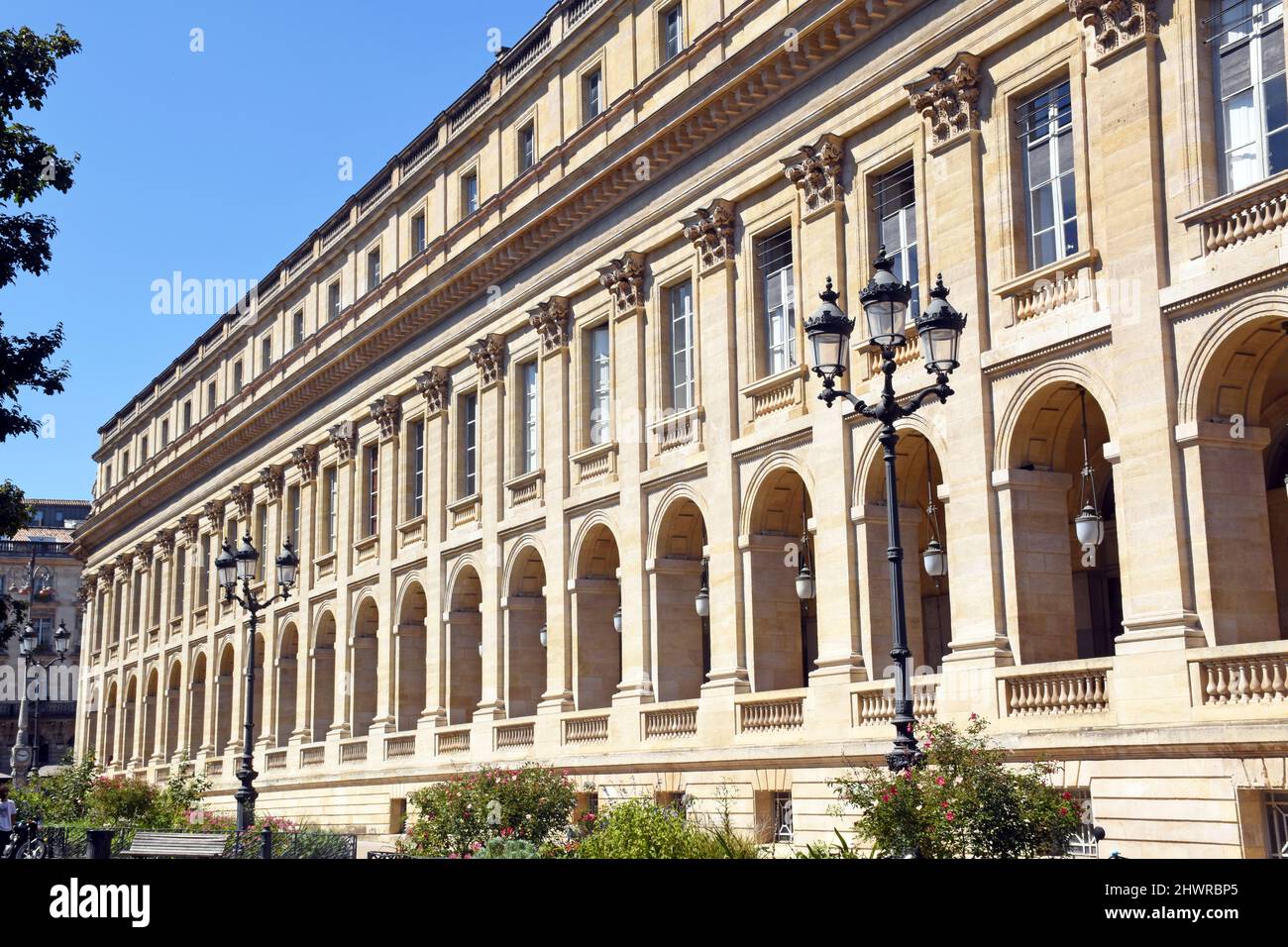 Bordeaux, France, S elevation of the magnificent Grand Theatre, opera ...