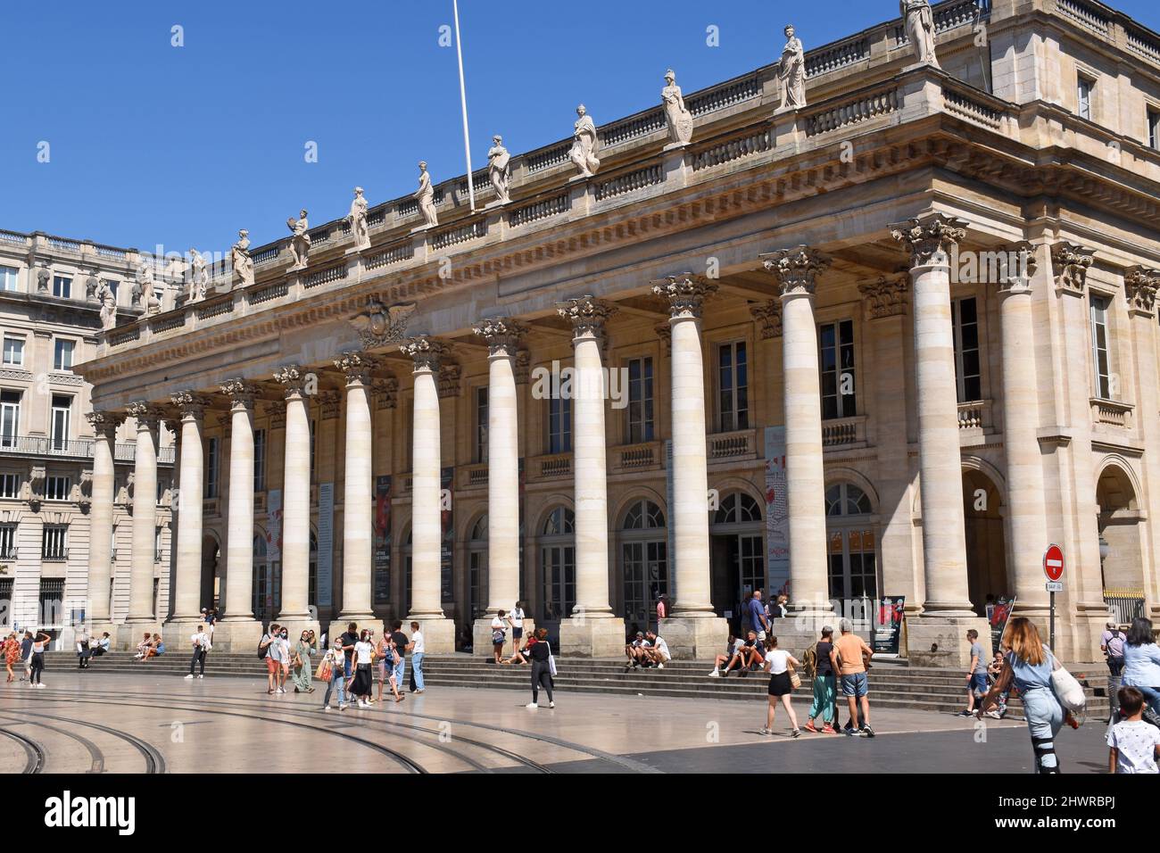Bordeaux, France, the magnificent Grand Theatre, opera house and ...