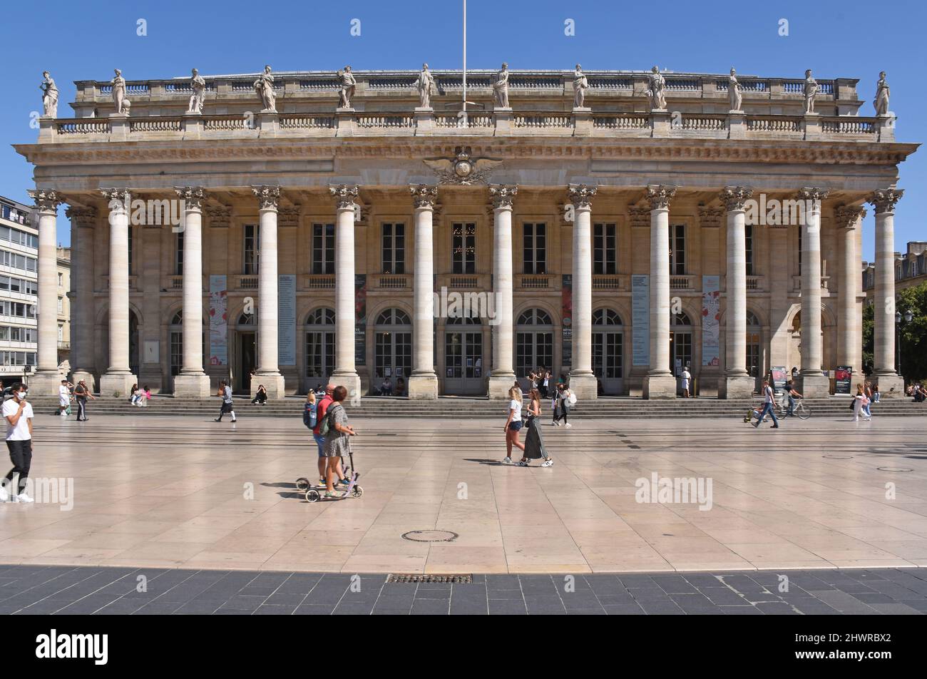Bordeaux, France, the magnificent Grand Theatre, opera house and ...