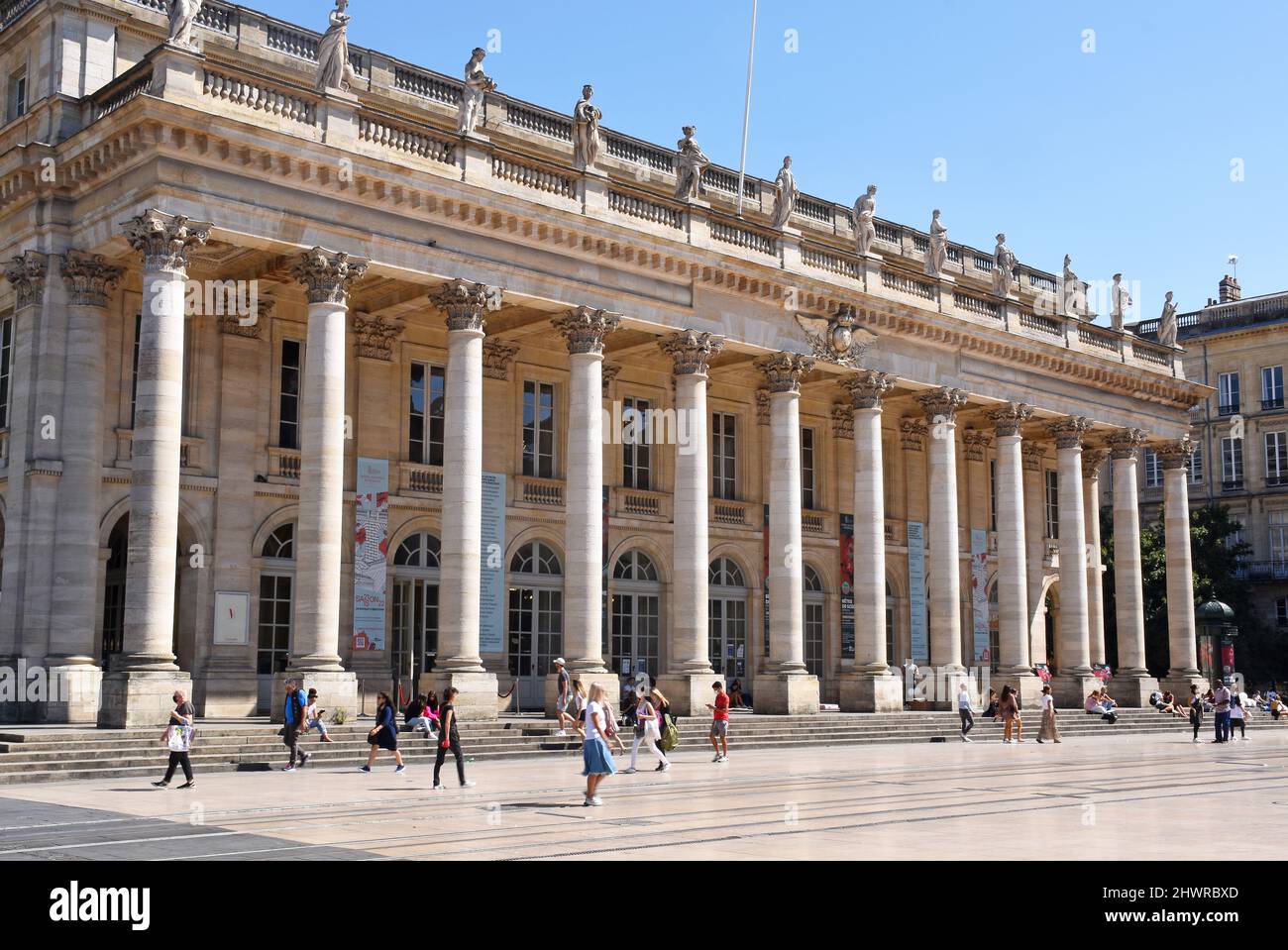 Bordeaux, France, the magnificent Grand Theatre, opera house and ...
