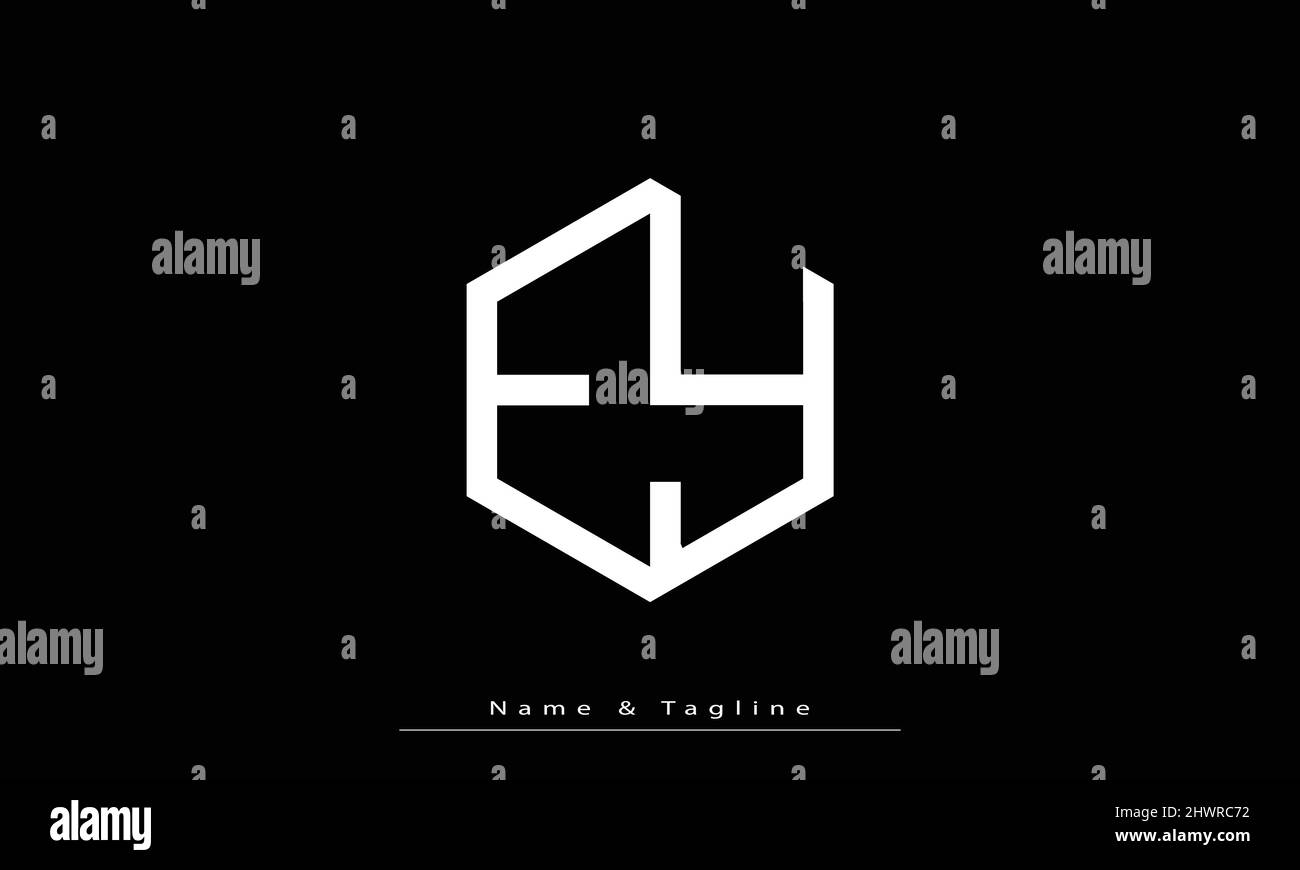 Ey initials logo Black and White Stock Photos & Images - Alamy