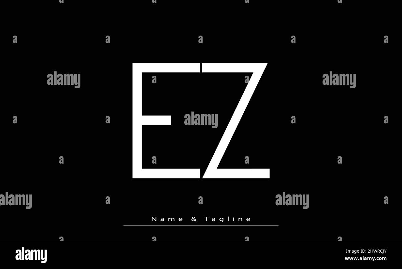 Alphabet letters Initials Monogram logo EZ , ZE Stock Vector Image & Art - Alamy