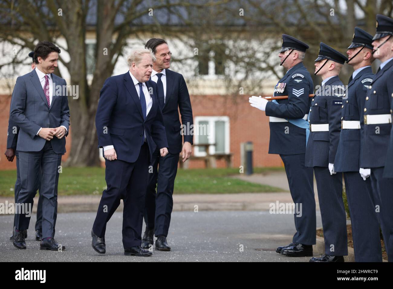 (left to right) Canadian Prime Minister Justin Trudeau, Prime Minister ...