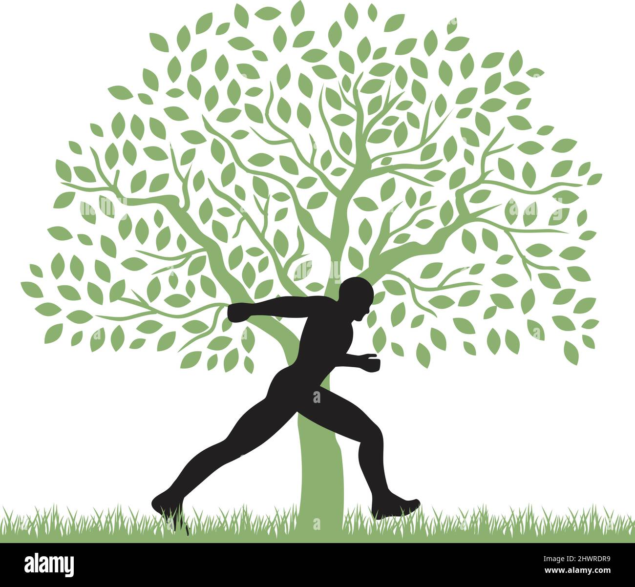 Running natural Stock Vector Images - Alamy