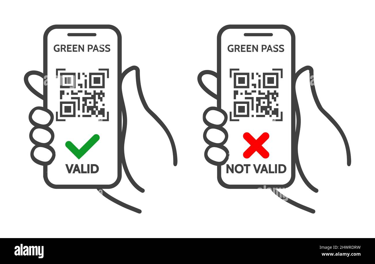 Green pass signs Stock Vector Image & Art - Alamy