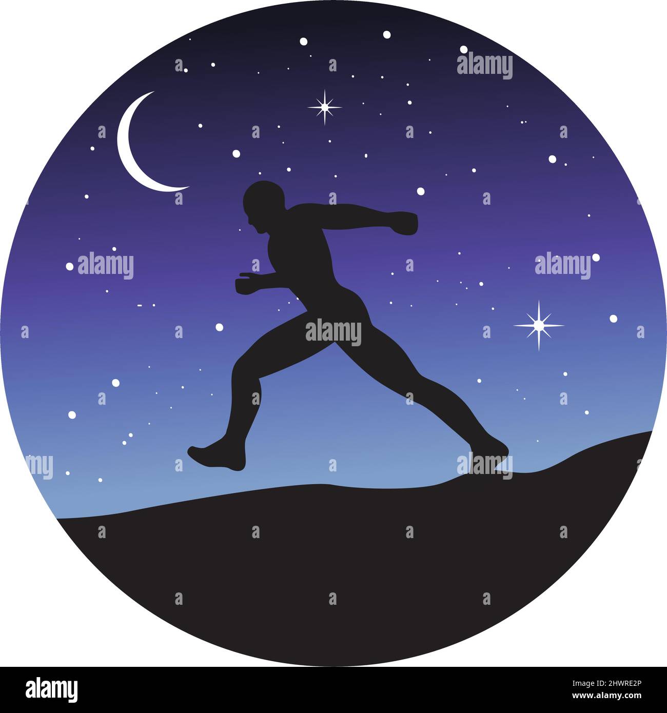 Moon active logo Stock Vector Images - Alamy