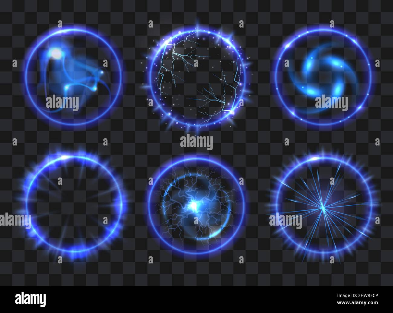 Luminous rings Stock Vector Images - Alamy