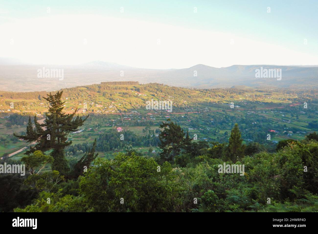 Scenic view of Mount Longonot seen from Rift Valley View Point, Kenya ...