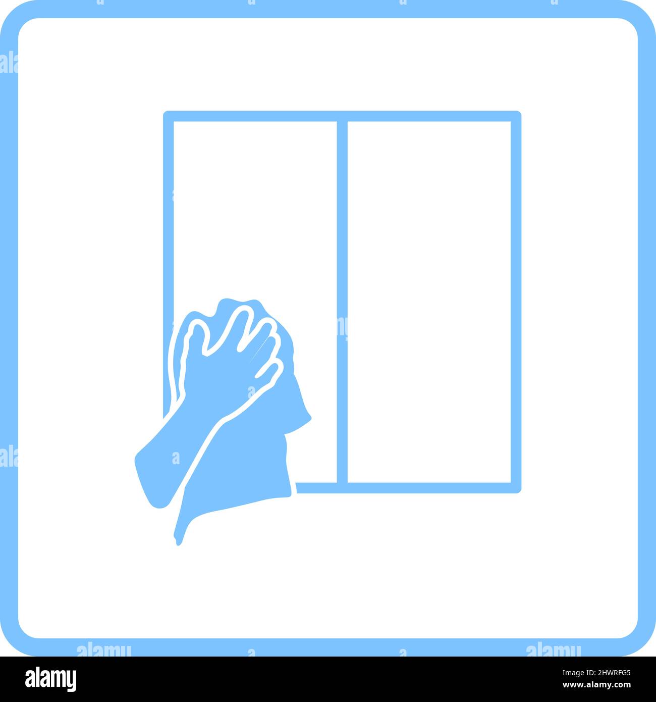 Labor Day Icon. Blue Frame Design. Vector Illustration Stock Vector ...