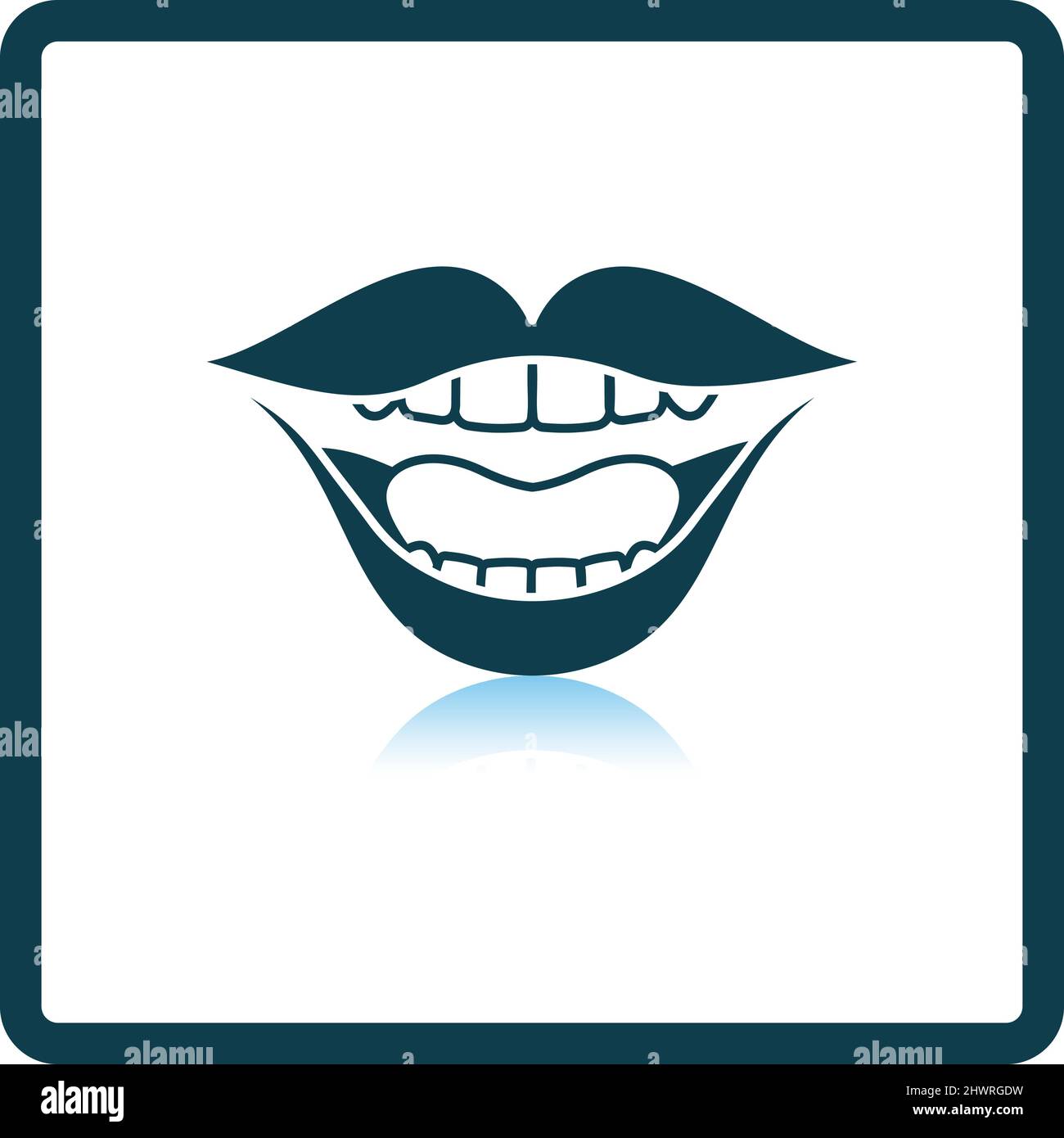 April Fool's Day Icon. Square Shadow Reflection Design. Vector ...