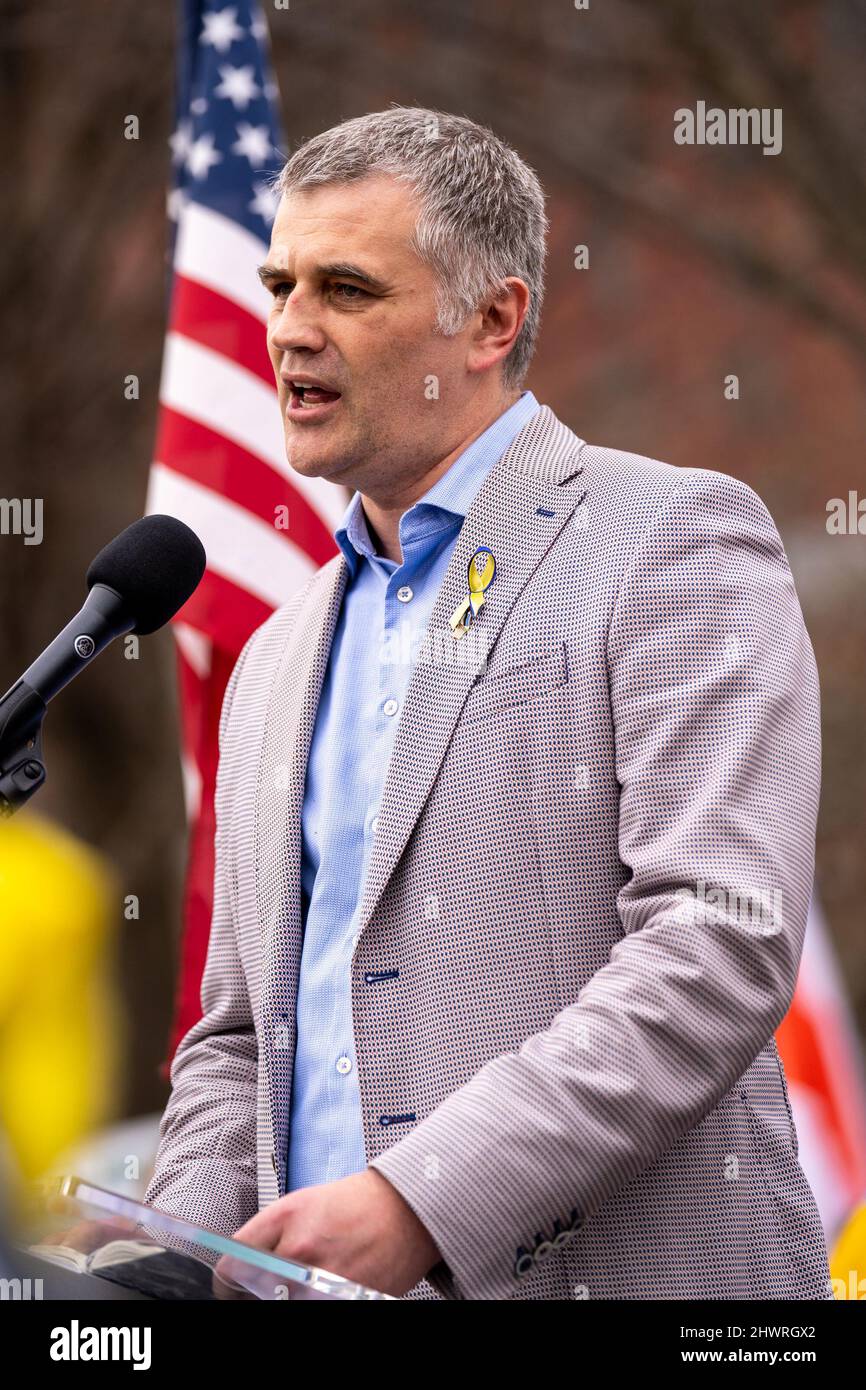 Washington, DC USA - Sunday, March 6, Estonian Ambassador, Kristjan ...