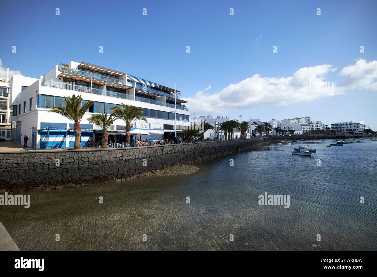 restaurants and cafes in el charco de san gines marina in the old town ...
