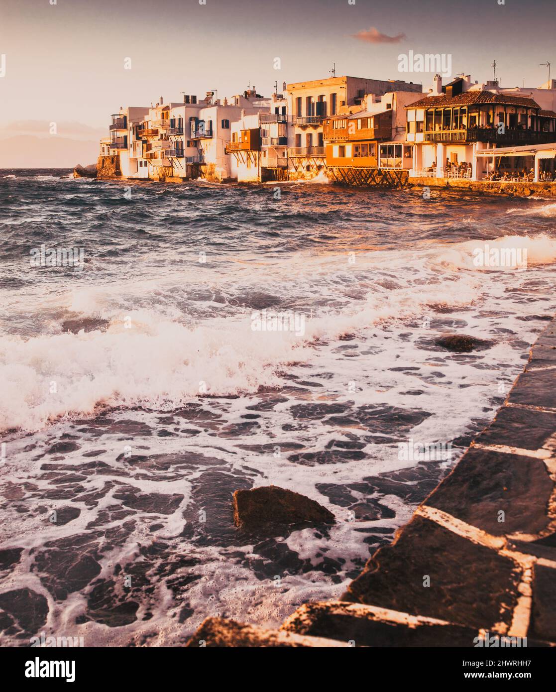 little venice at sunset, mykonos, Greece - luxury travel destiation ...