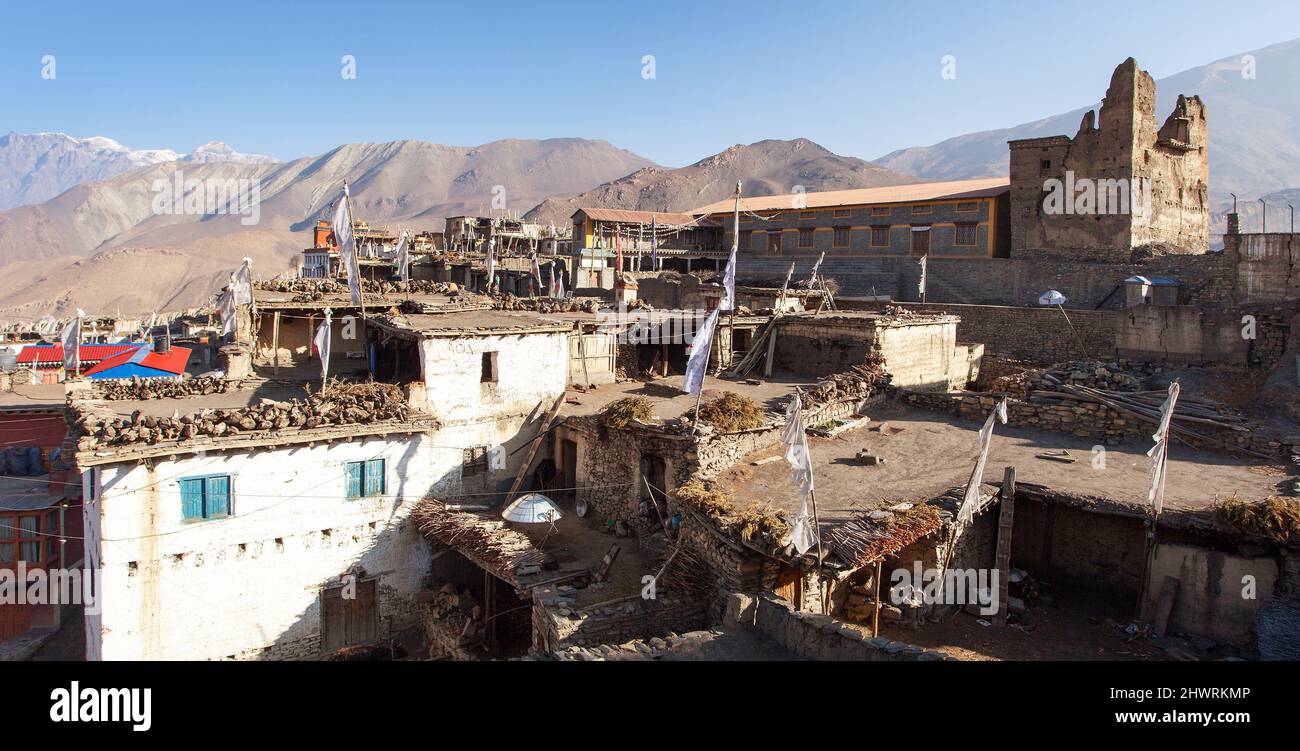 Jharkot village, one of the best villages in round Annapurna circuit ...