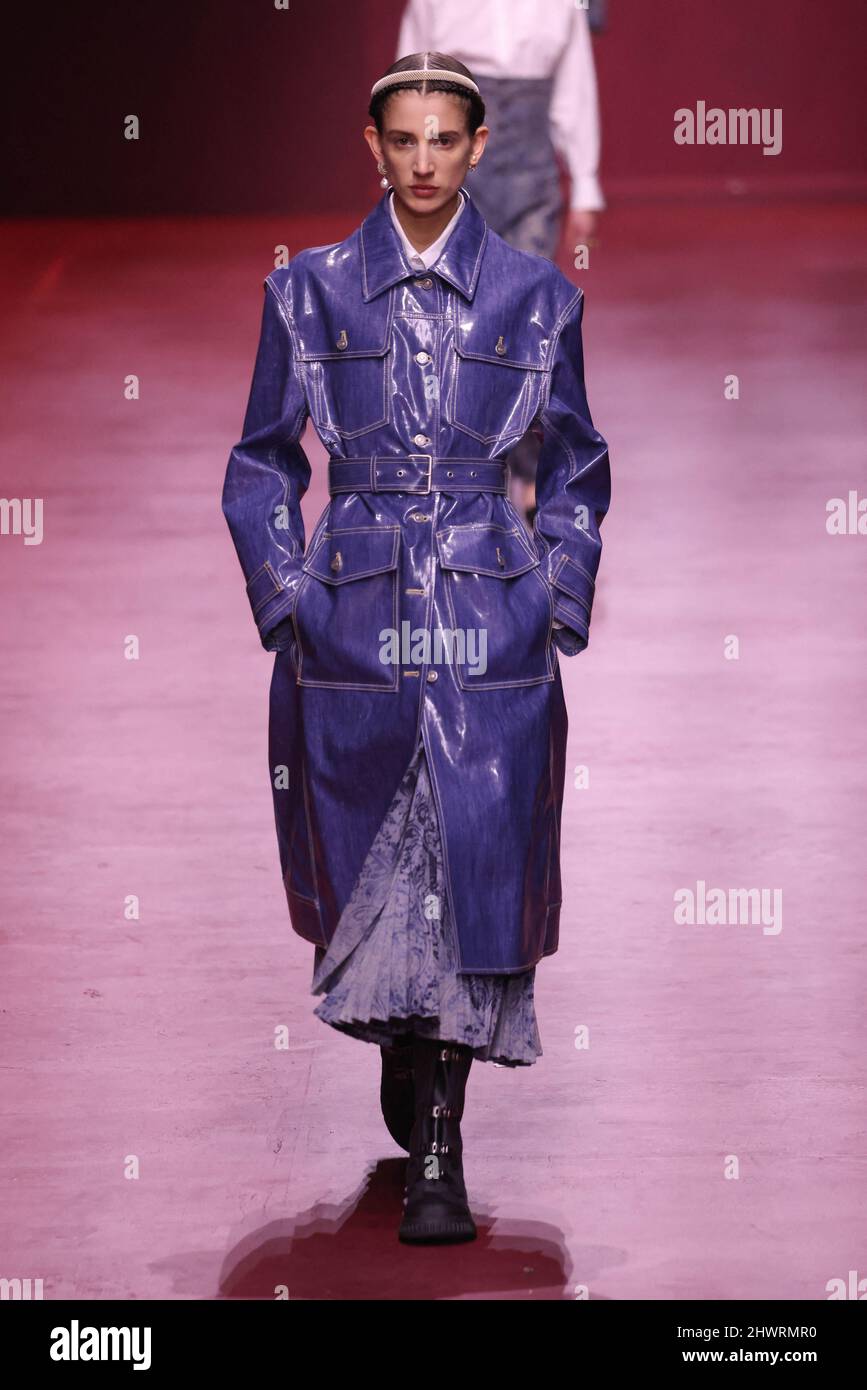 A model walks on the runway of Dior fashion show Women Ready to Wear ...
