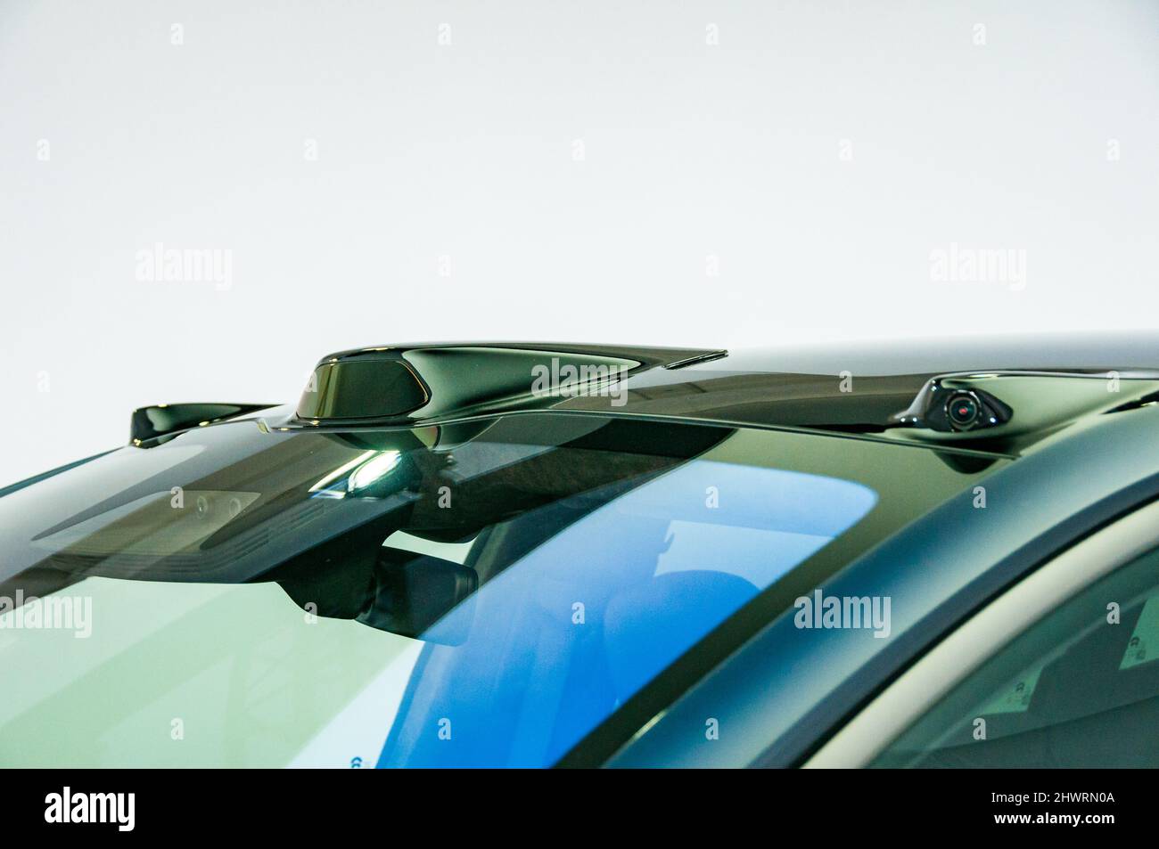 Lidar unit on a Nio ET7 Premier Version stationary during an official ...