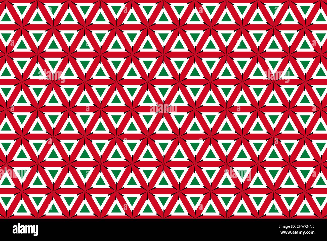 Geometric pattern in the colors of the national flag of Kuwait. The ...