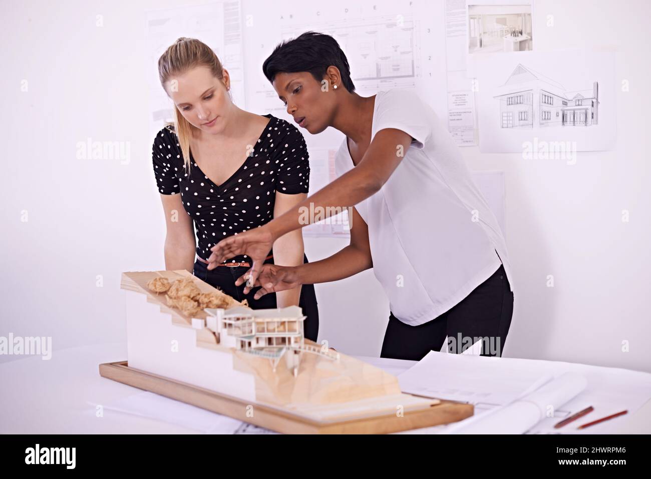 We have to get this right before construction starts. Shot of two ...