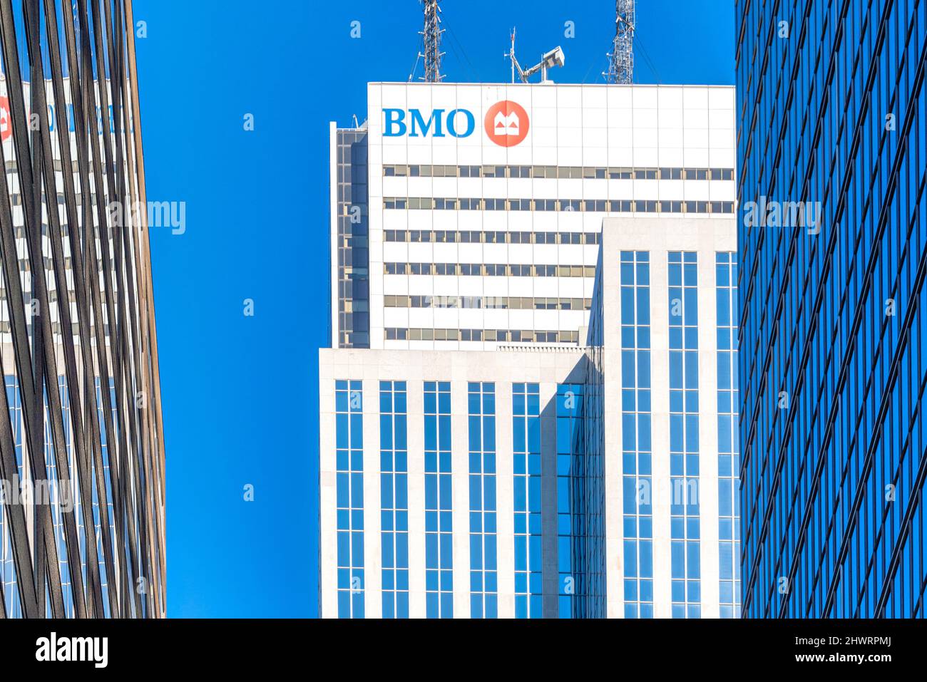 Toronto, Canada - March 7, 2022: Business sign or logo on top of the ...