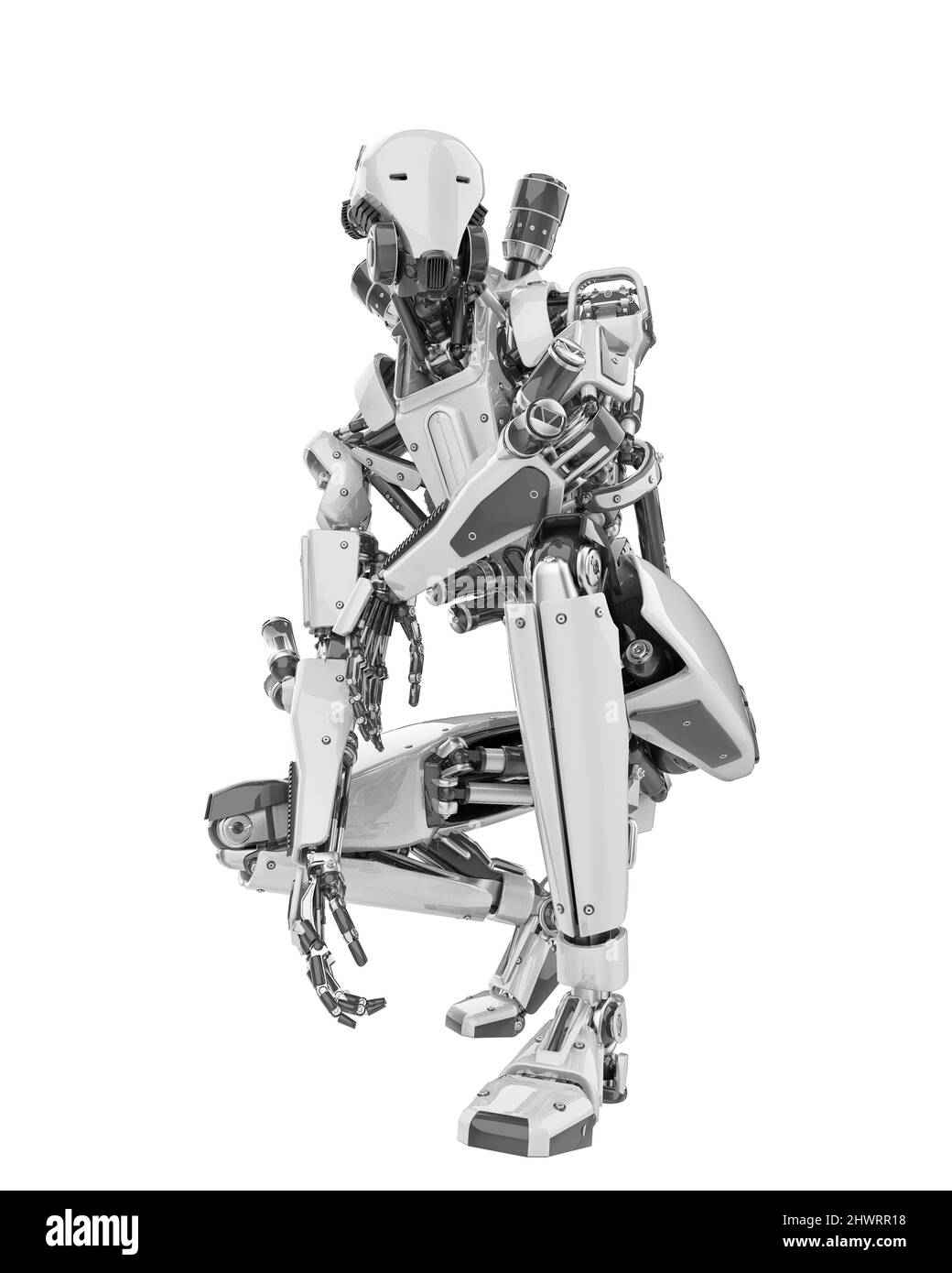 mega robot super drone in a white background. This super robot will put ...