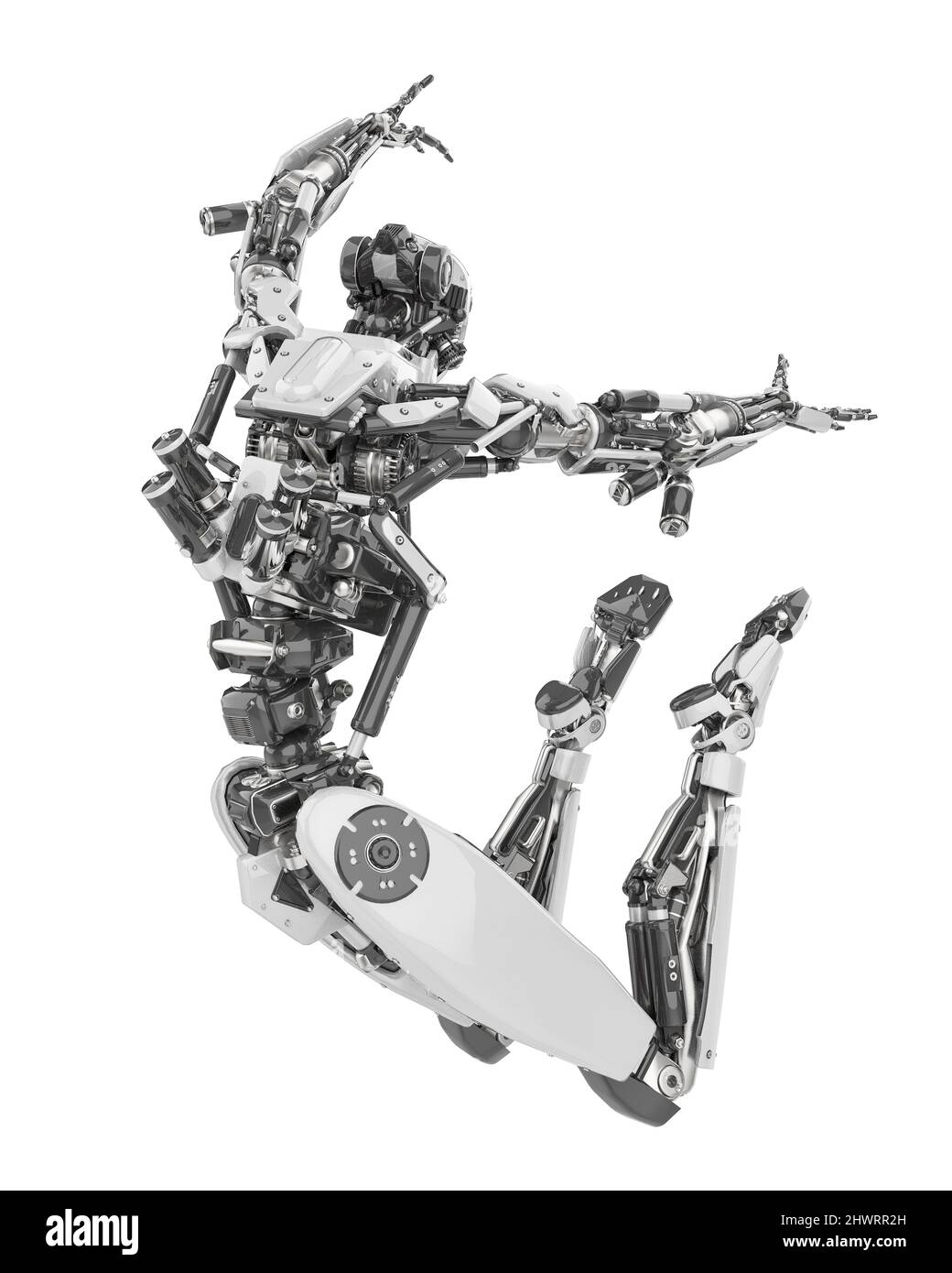mega robot super drone in a white background. This super robot will put ...