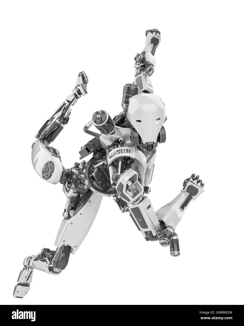 mega robot super drone in a white background. This super robot will put ...