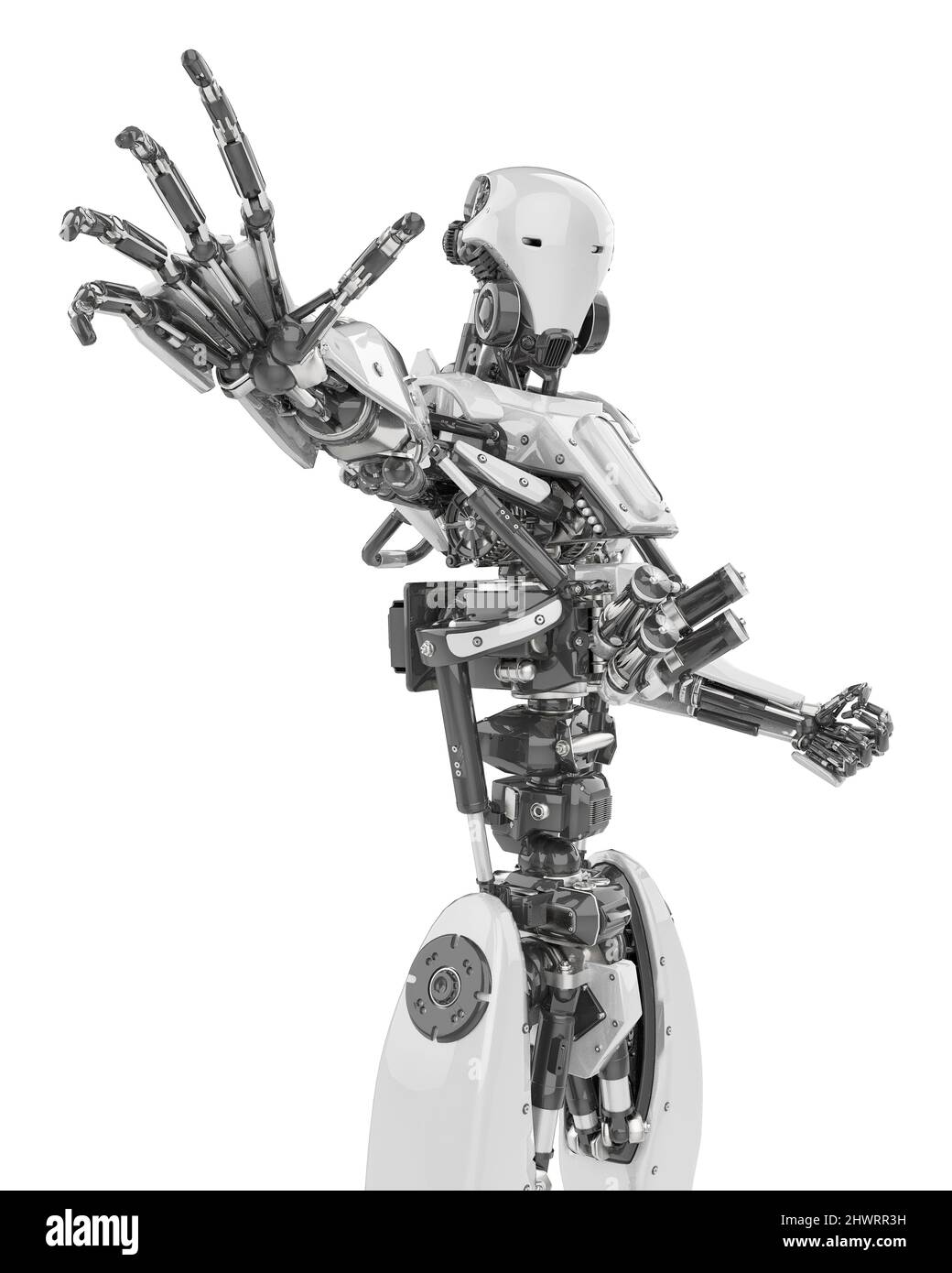 mega robot super drone in a white background. This super robot will put ...