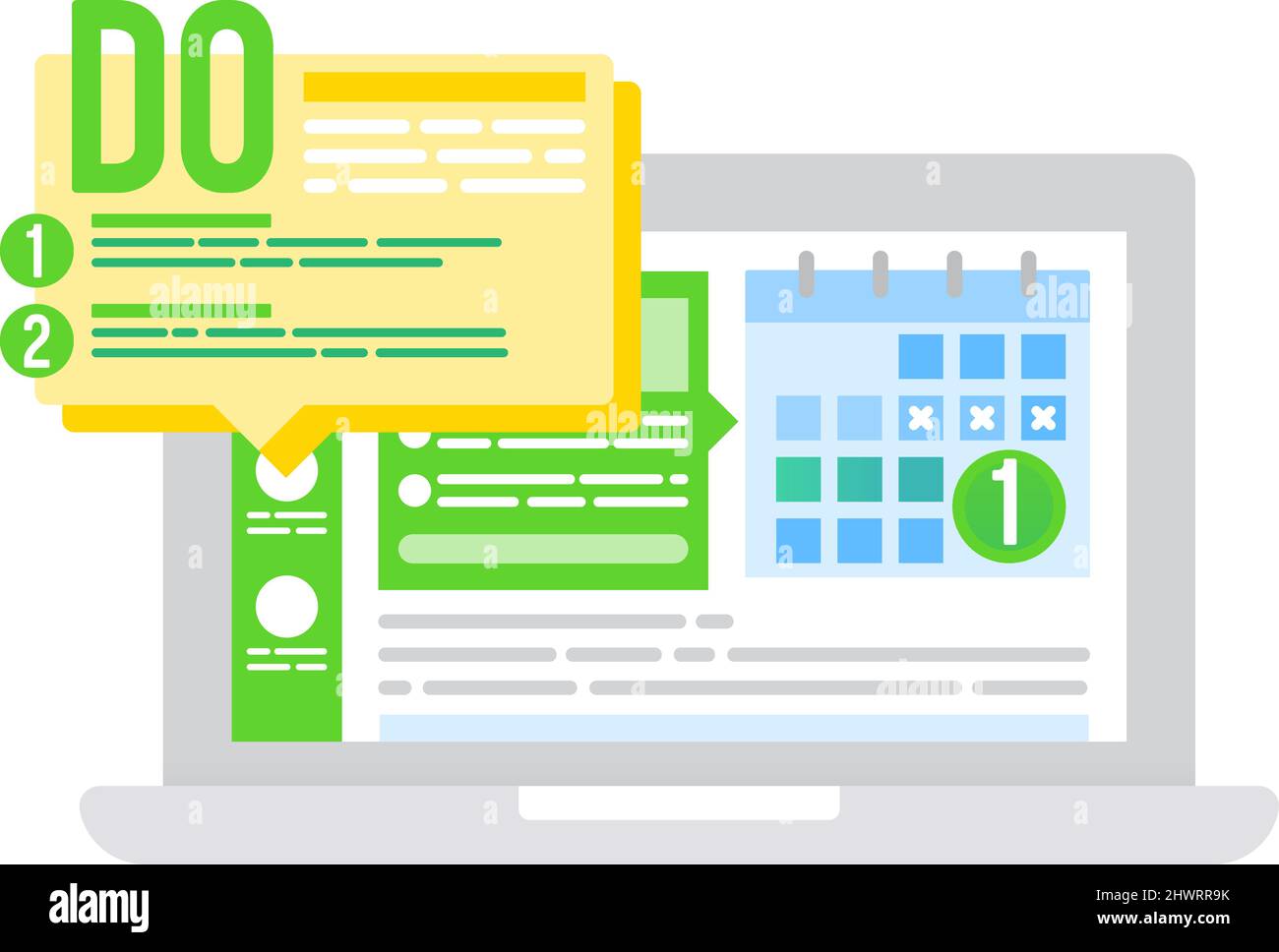 Project edit tablet Stock Vector Images - Alamy