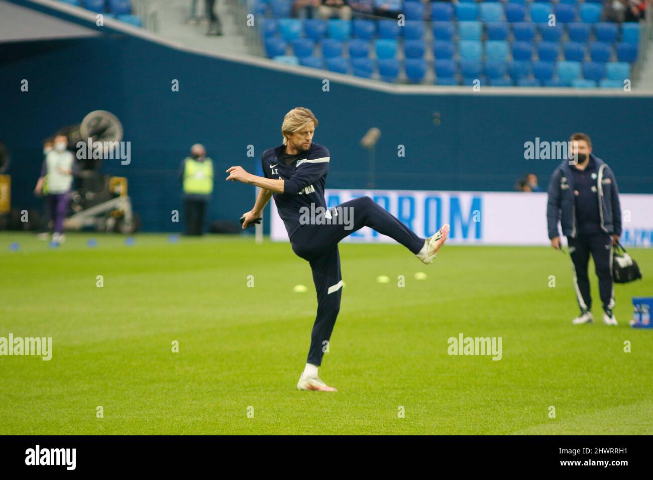 Saint Petersburg, Russia 07 March 2022: Football. Russian Premier ...