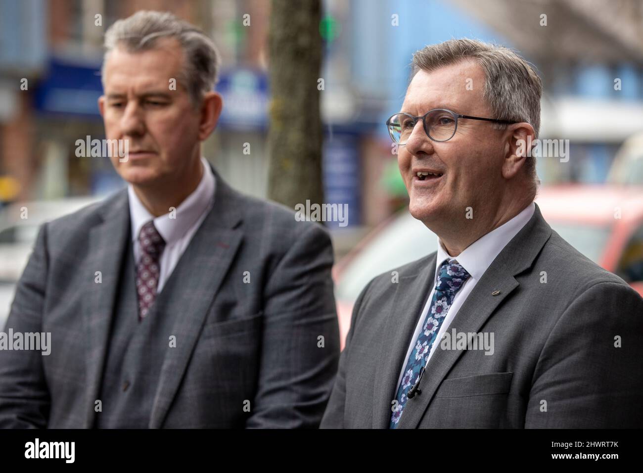 Edwin poots jeffrey donaldson hi-res stock photography and images - Alamy
