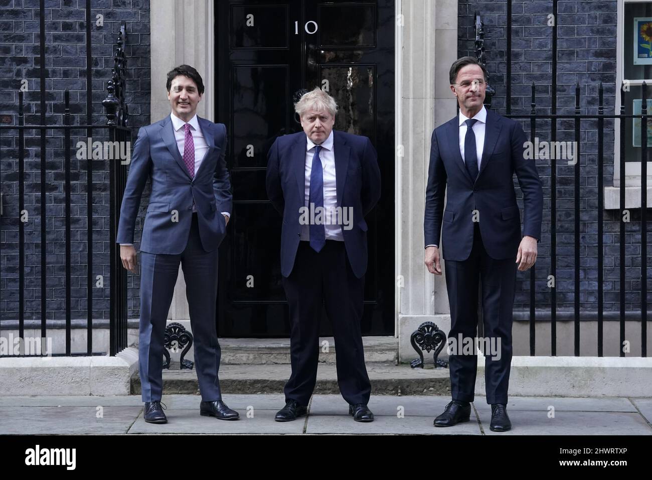 (left to right) Canadian Prime Minister Justin Trudeau, Prime Minister ...