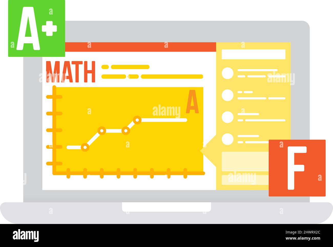 Education timetable app for tracking school grades achievement icon ...