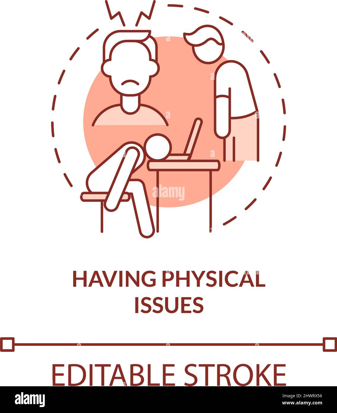 Physical issues Stock Vector Images - Alamy