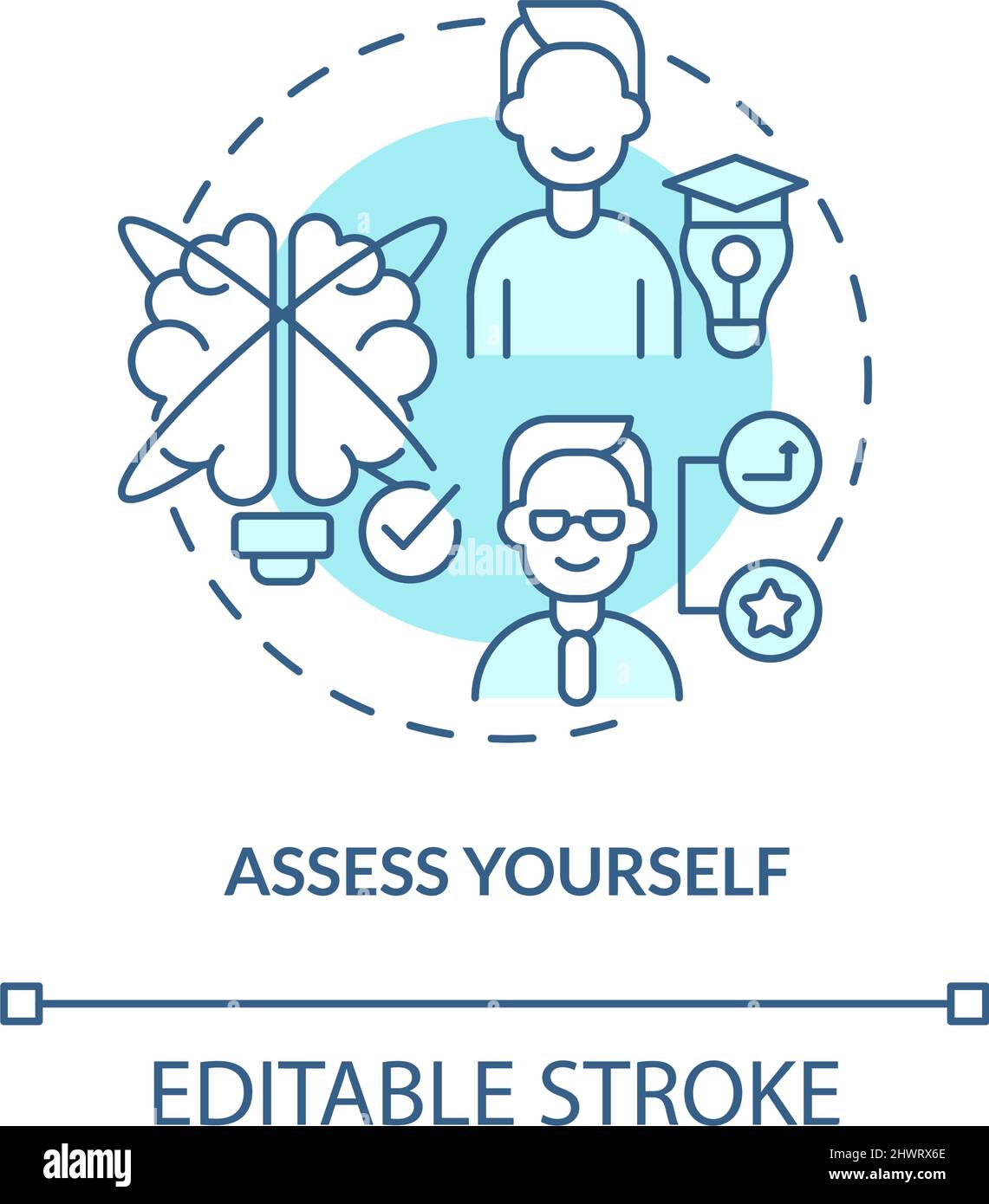 Self assessment work Stock Vector Images - Alamy